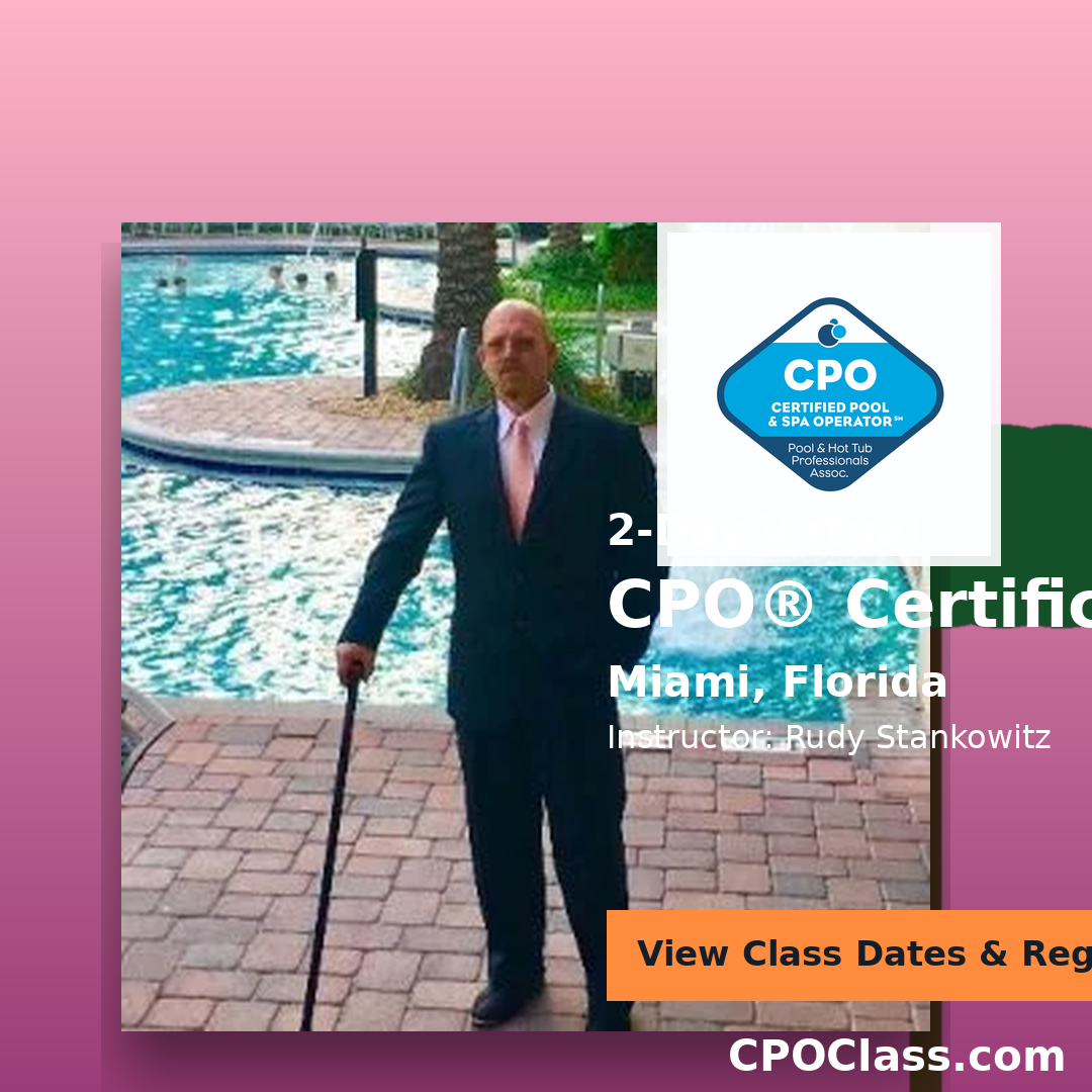 2-Day CPO Certification Class in Miami, Florida - Aquatic Facility ...